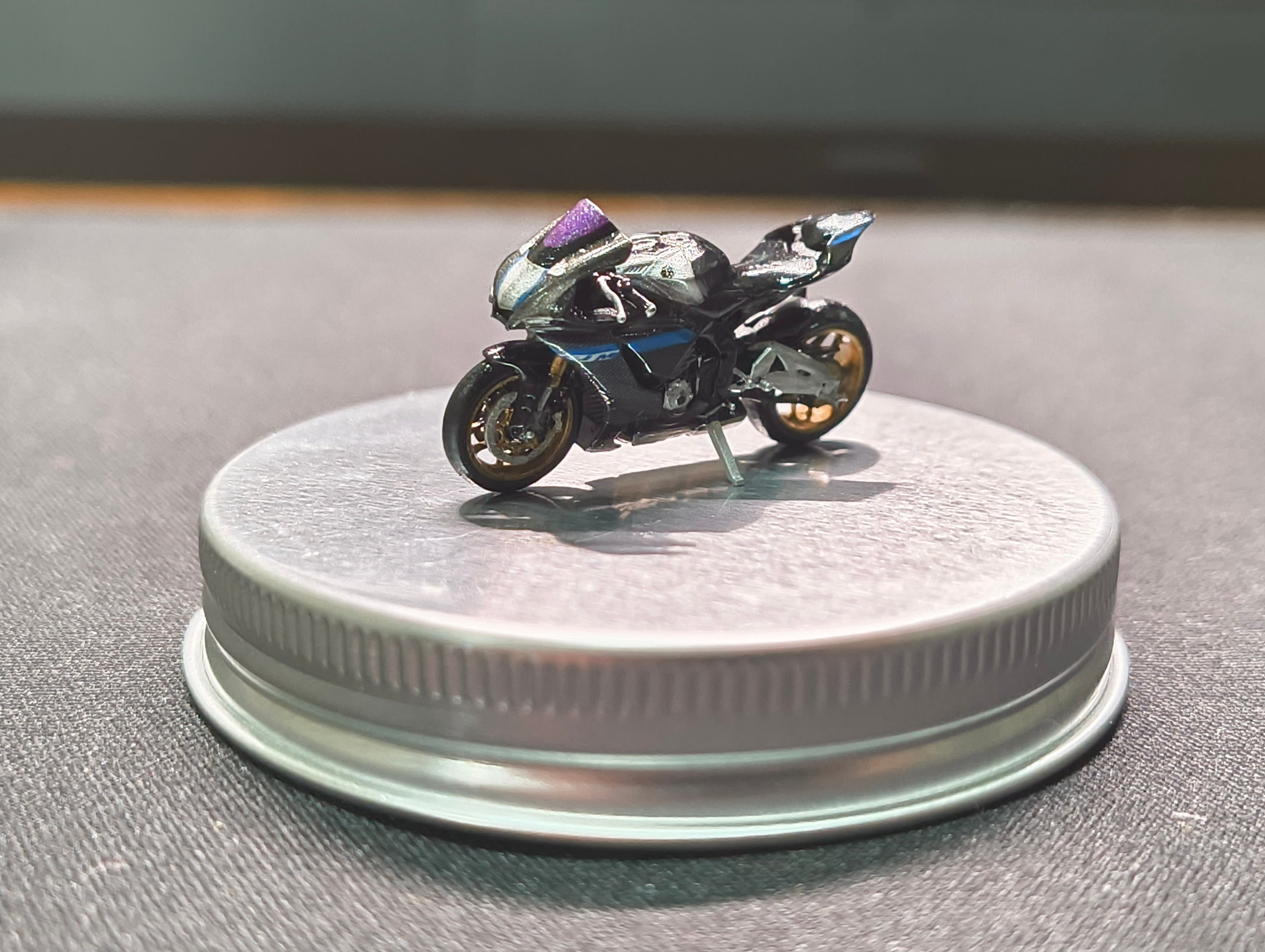 Yamaha R1 Scale Model 1:64 Hand Painted - Etsy