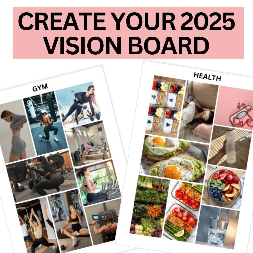 2025 VISION BOARD KIT Printable - Etsy