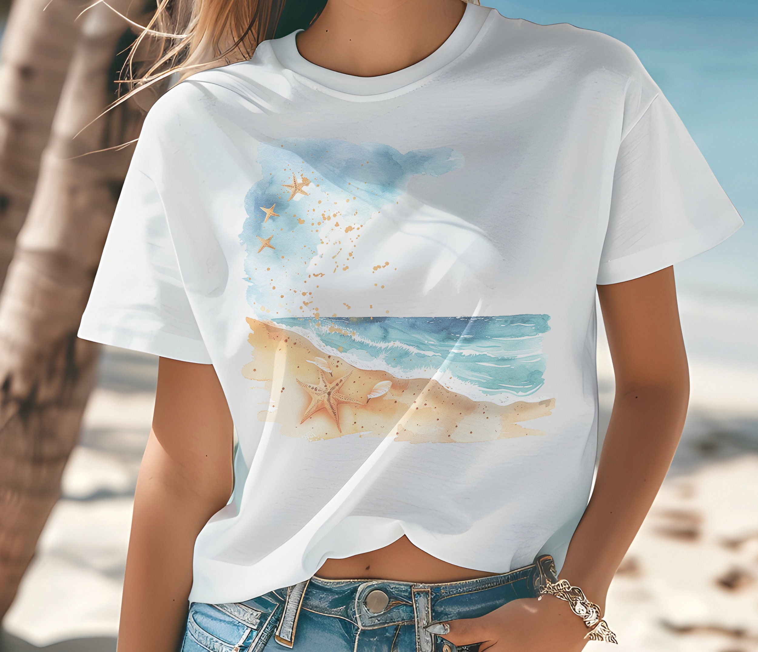 Summer Sea Gold Clipart Bundle Summer Sea Icons, Sunshine, Ocean ...