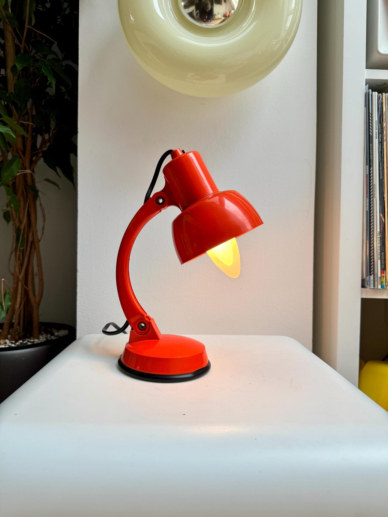 Vintage 1970s Space Age Orange Articulated Table Lamp – Pop Art Desk ...