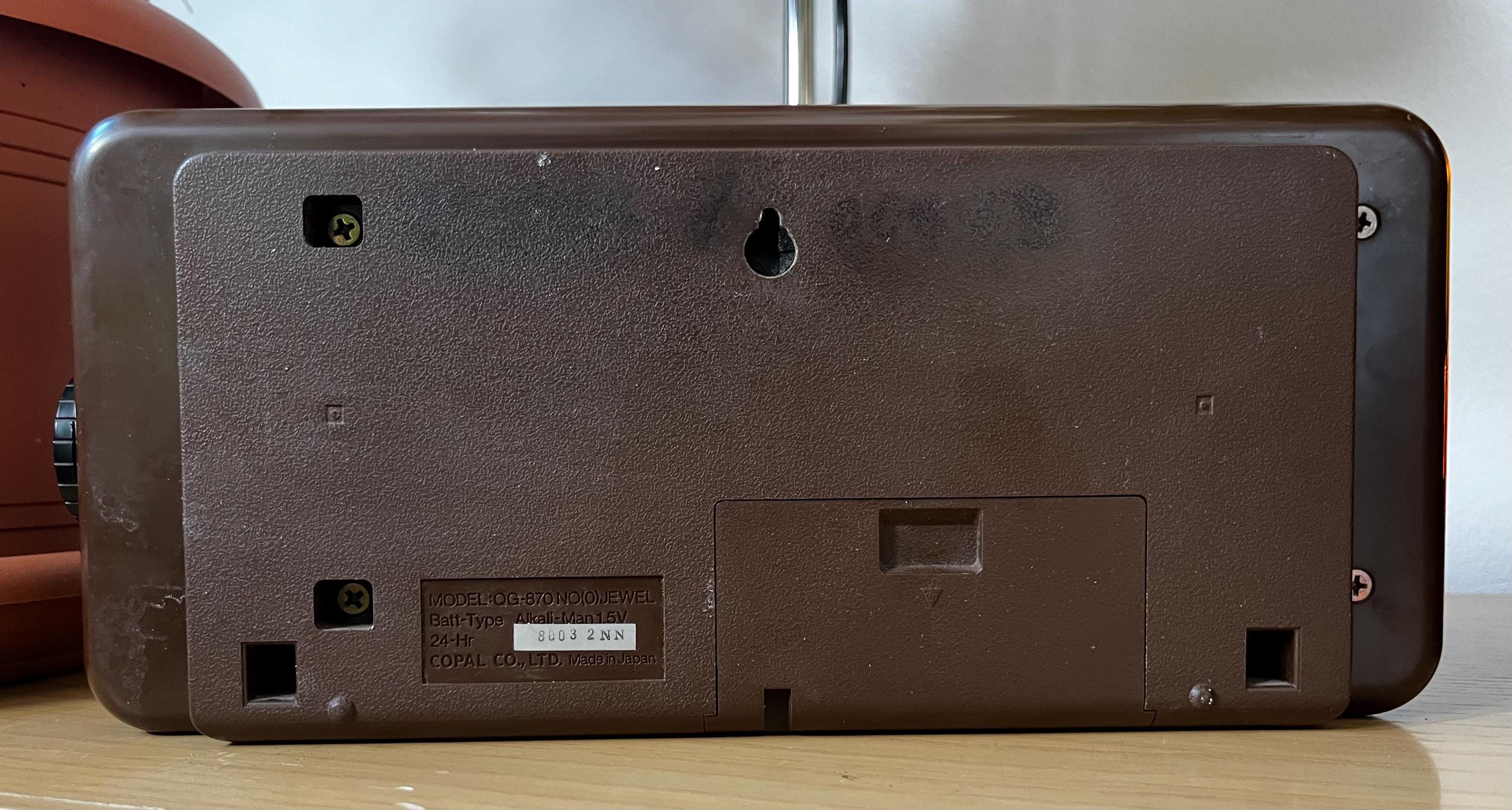 70s COPAL Quartz Flip Clock Folding Number Watch Vintage Mid Century ...