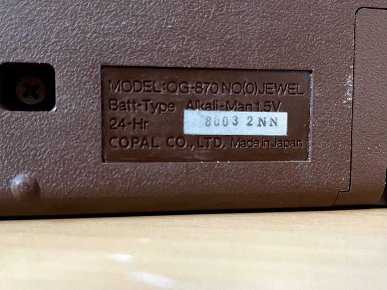 70s COPAL Quartz Flip Clock Folding Number Watch Vintage Mid Century ...