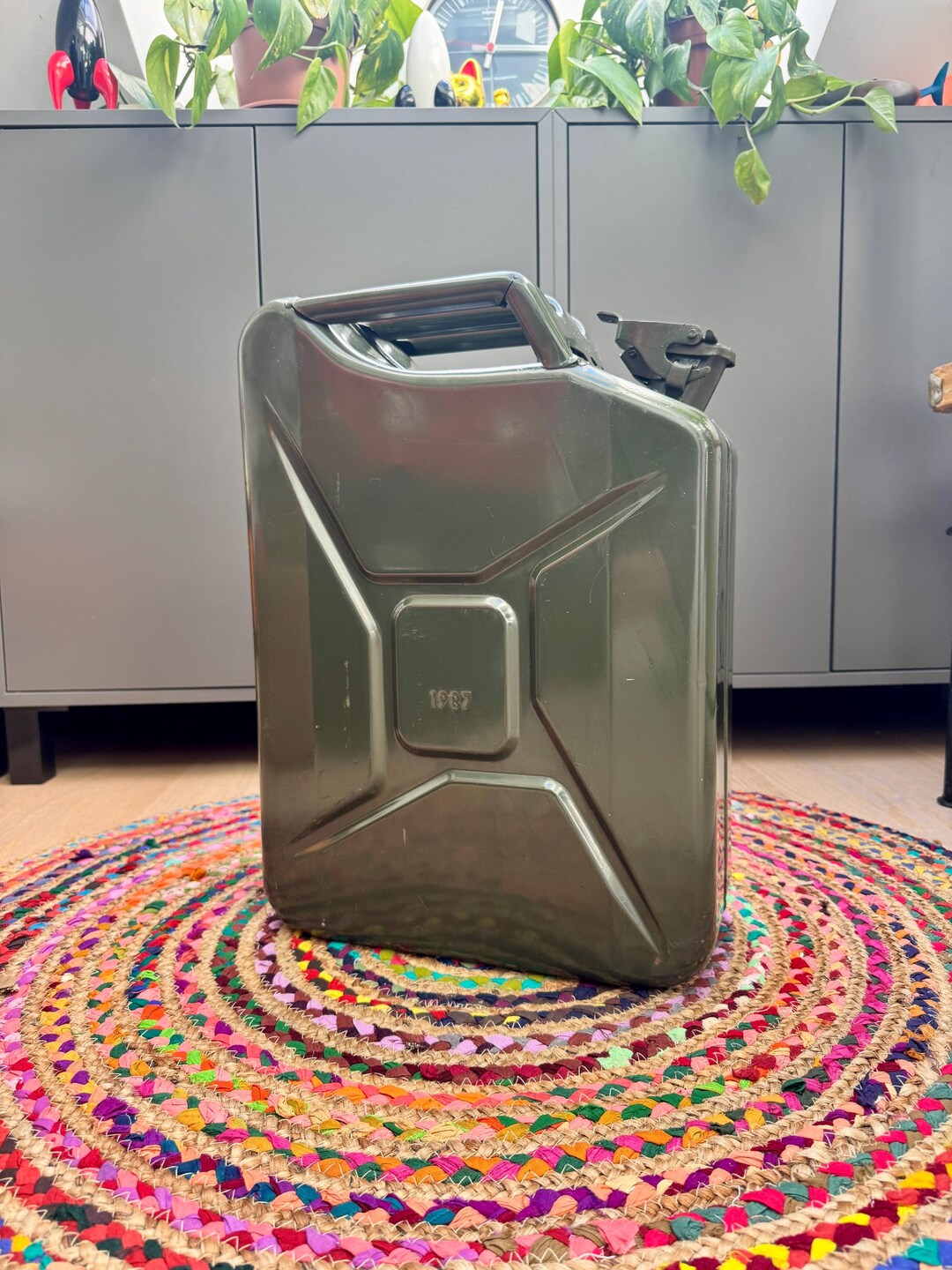 Metal Gas Canister Fawi 60 1987 Military Fuel Container Jerry Can - 20L ...