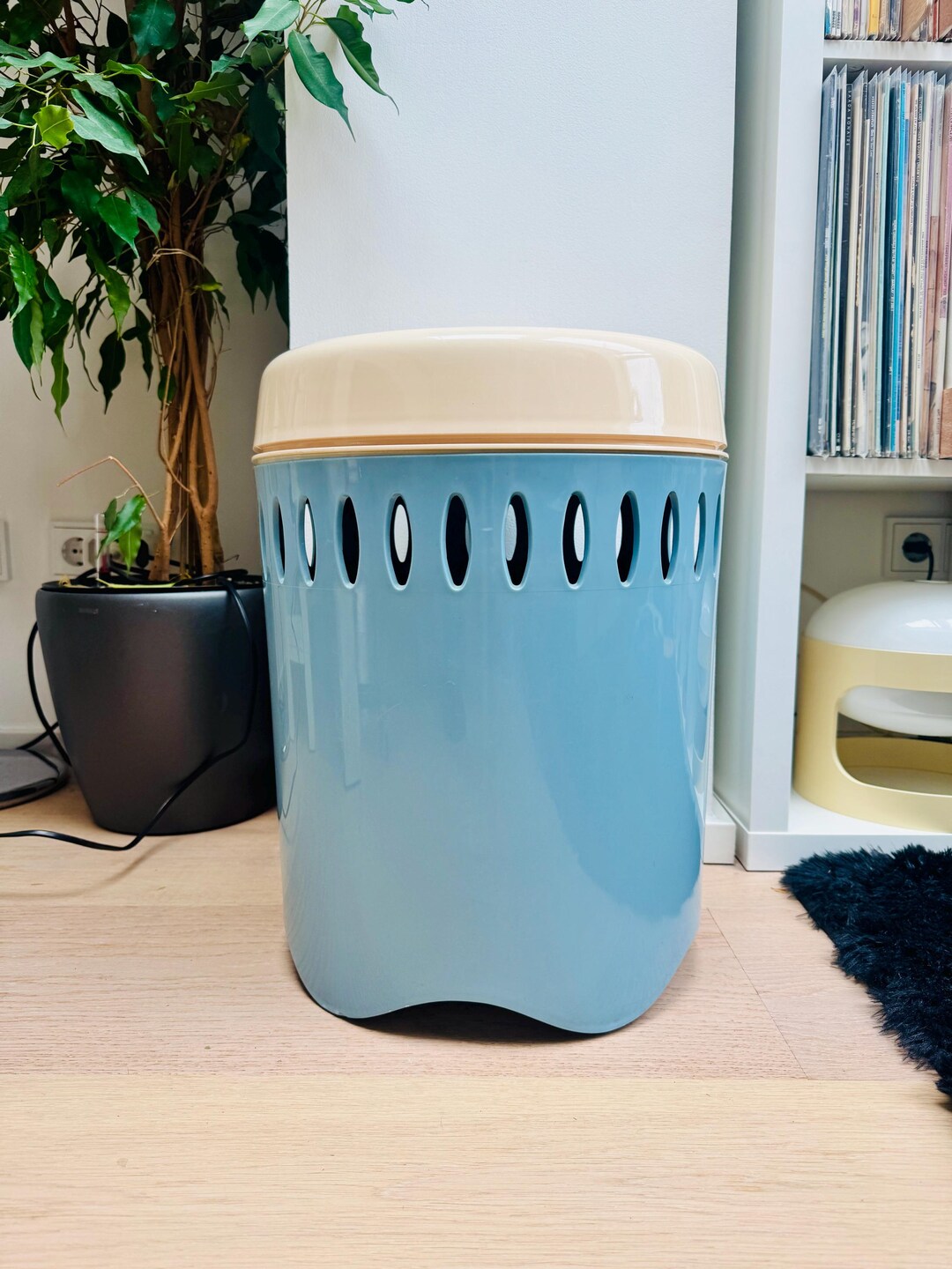 Emsa West German Laundry Basket Stool Space Age 1970s Mid Century ...