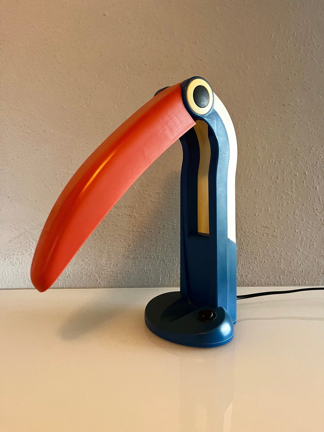 Vintage 80s Toucan Desk Lamp: H.T. Huang for Lenoir Italy, Retro Pop ...