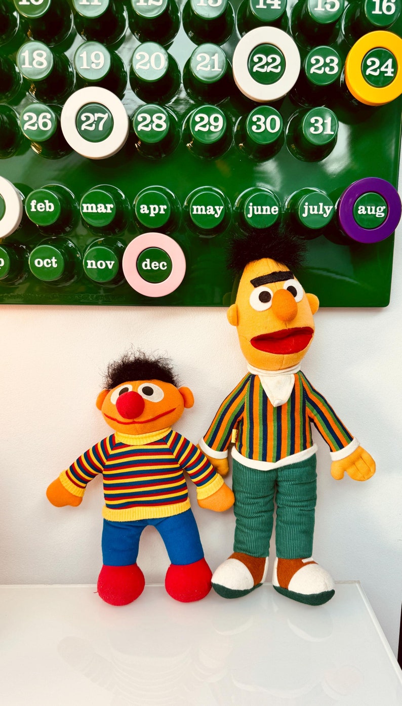 Vintage Sesame Street Ernie & Bert Plush Set – 70s/80s Retro Soft Toys ...
