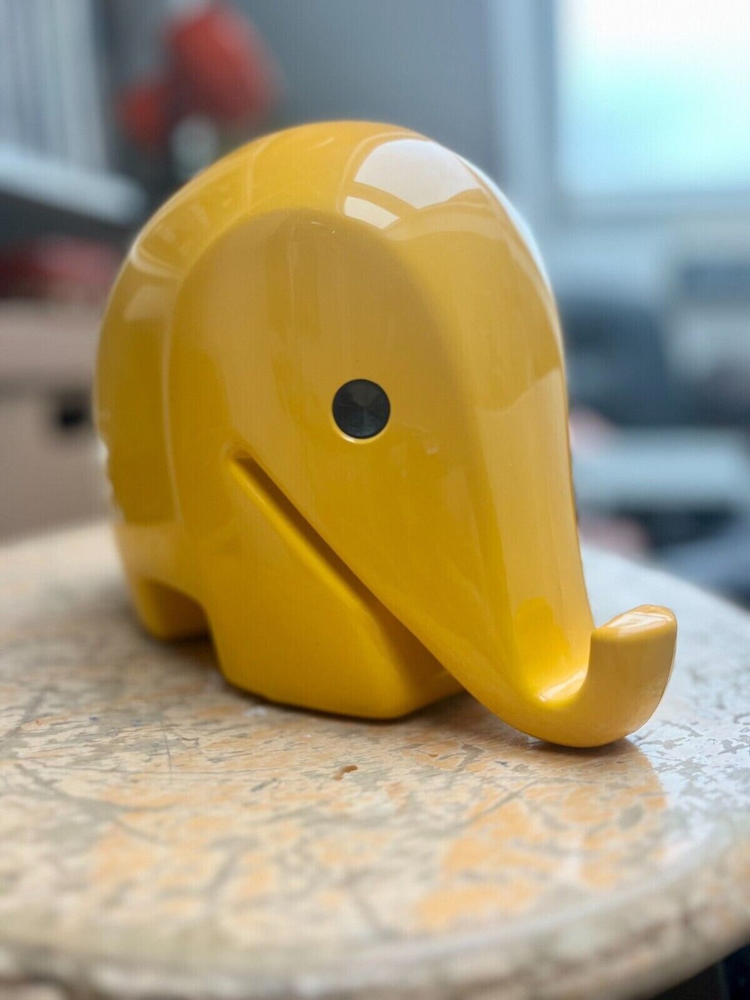 XXL Luigi Colani Drumbo Elephant Vintage Yellow Penny Box Piggy Banks Unique Collectibles for ...
