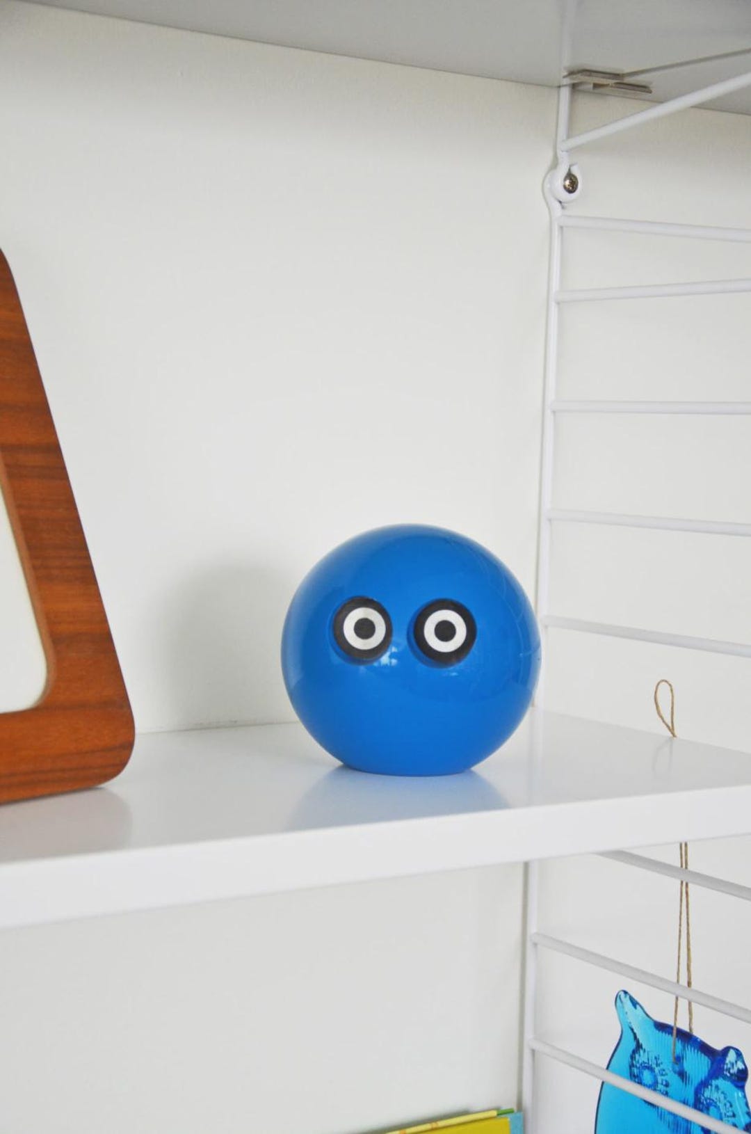 Vintage Palaset Owl Money Box – Blue Plastic 'pollo' Piggy Bank ...