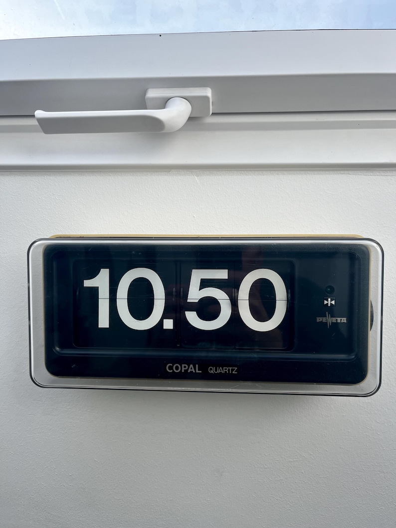 COPAL Quartz Flip Clock Folding Number Watch Vintage 1970s Mid Century ...