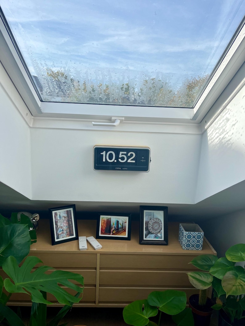 COPAL Quartz Flip Clock Folding Number Watch Vintage 1970s Mid Century ...