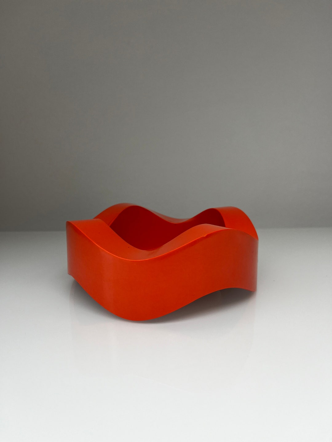 Walter Zeischegg HELIT Sinus Orange Ashtray 84005 Vintage Bowl 60s/70s ...