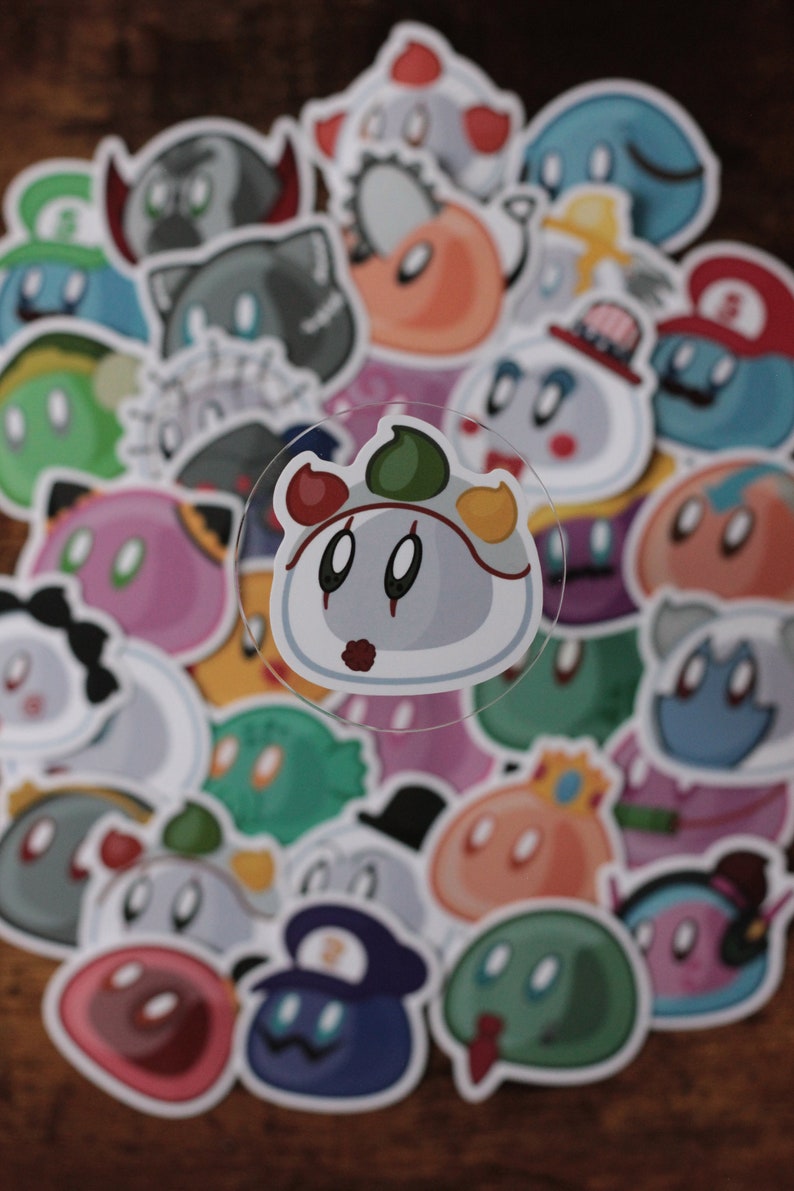 Slime Sticker Twisted Clown Slime Vinyl Sticker Cute Twisted Clown Blob ...