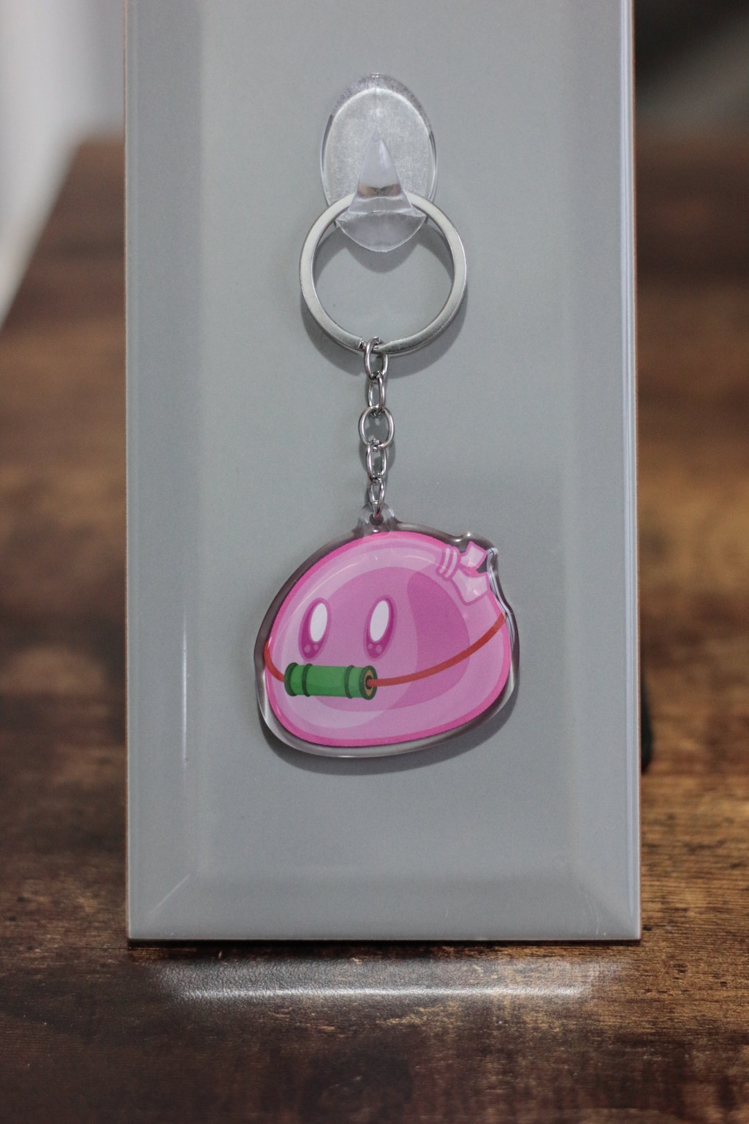Nezuko Slime Acrylic Keychain Cute Nezuko Blob Charm Kawaii Double ...