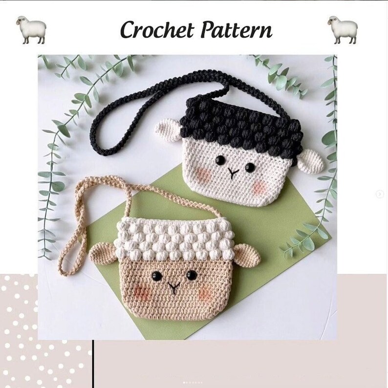Sheep Bag Crochet Pattern File Digital Download - Etsy
