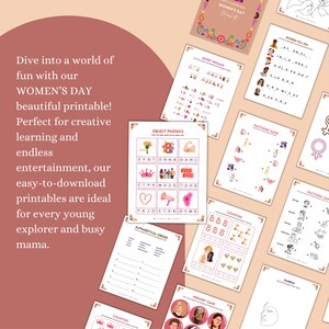 25 Women's Day Printable Activities for Kids - Etsy