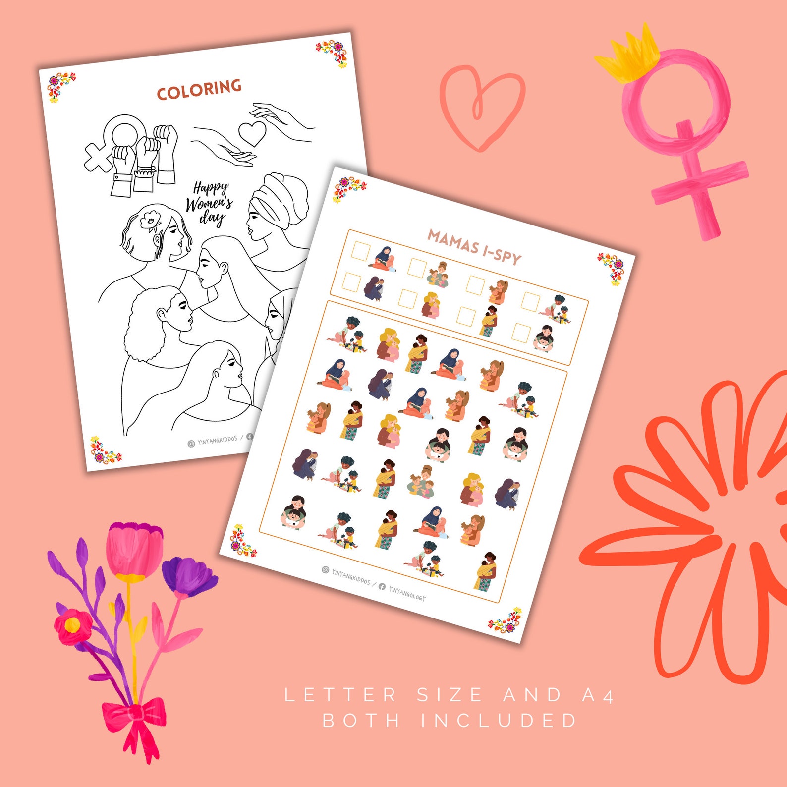 25 Women's Day Printable Activities for Kids - Etsy