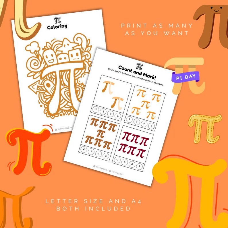 15 Pi Day Kids Printable Activities - Etsy