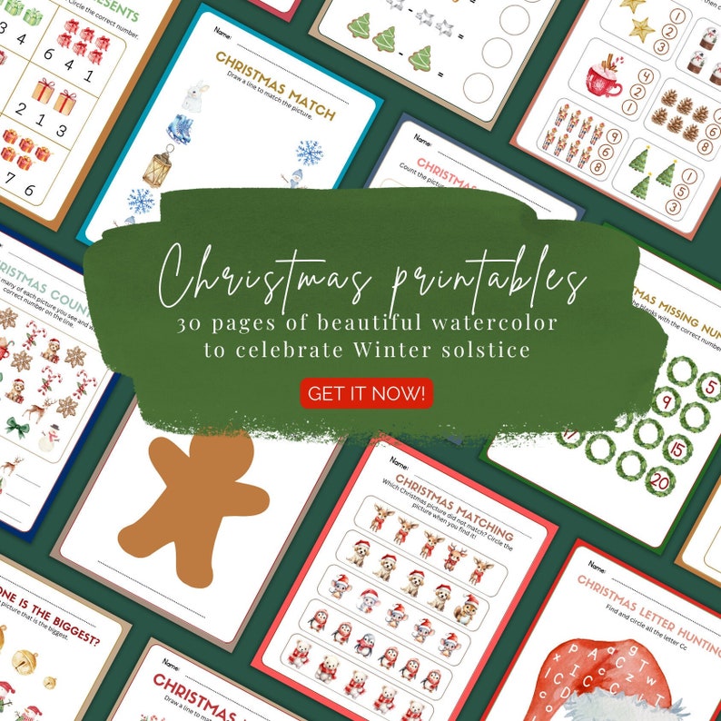 30 Christmas Kids Printable Activities - Etsy