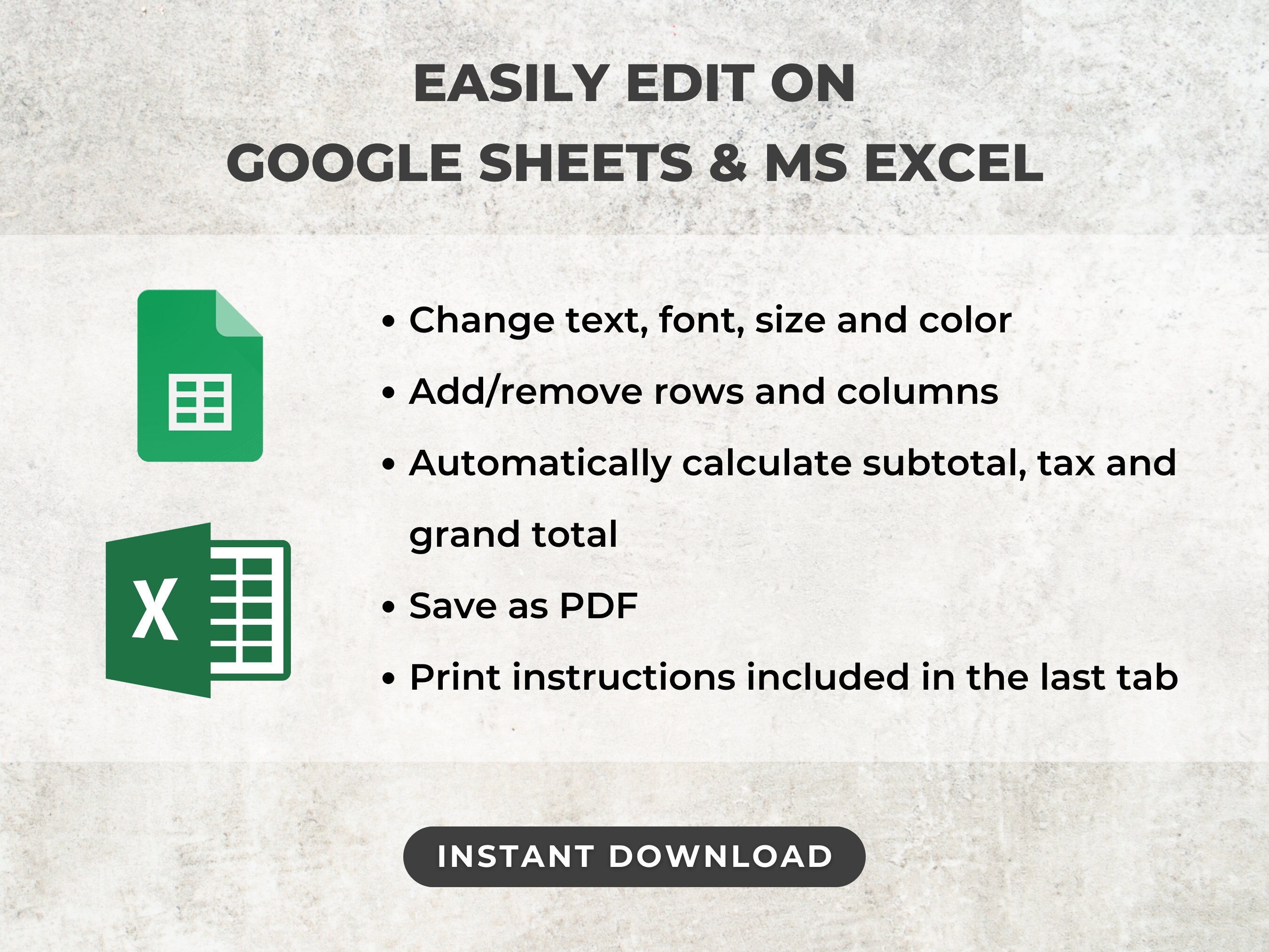 Custom Order Form Template | MS Excel | Google Sheets | Editable Small ...