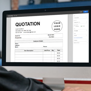 Quotation Template | Editable Quote Form | Price Quote for Small ...