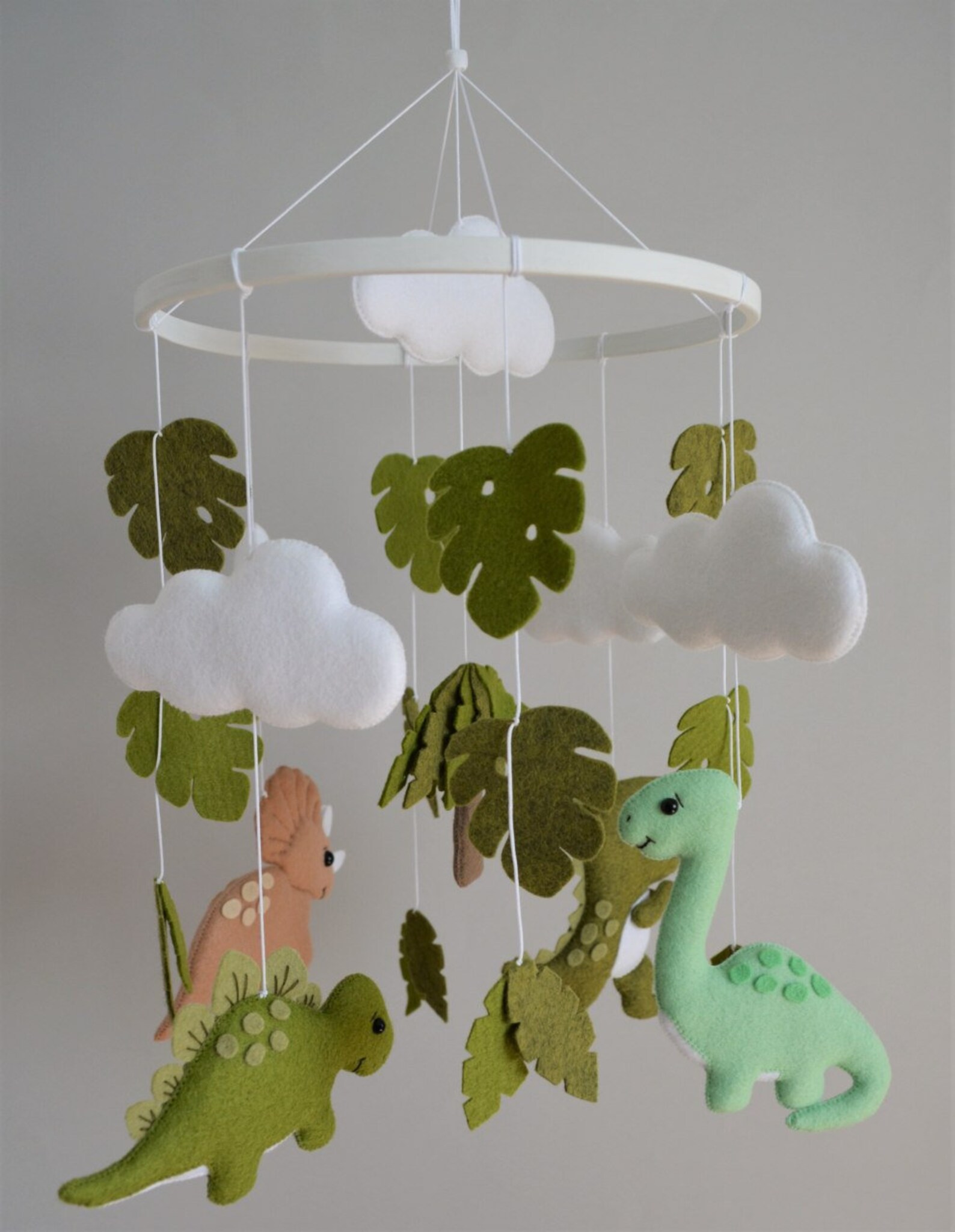 Dinosaur Mobile, Crib Mobile Dinosaur, Dino Nursery Decor, Boho Baby ...