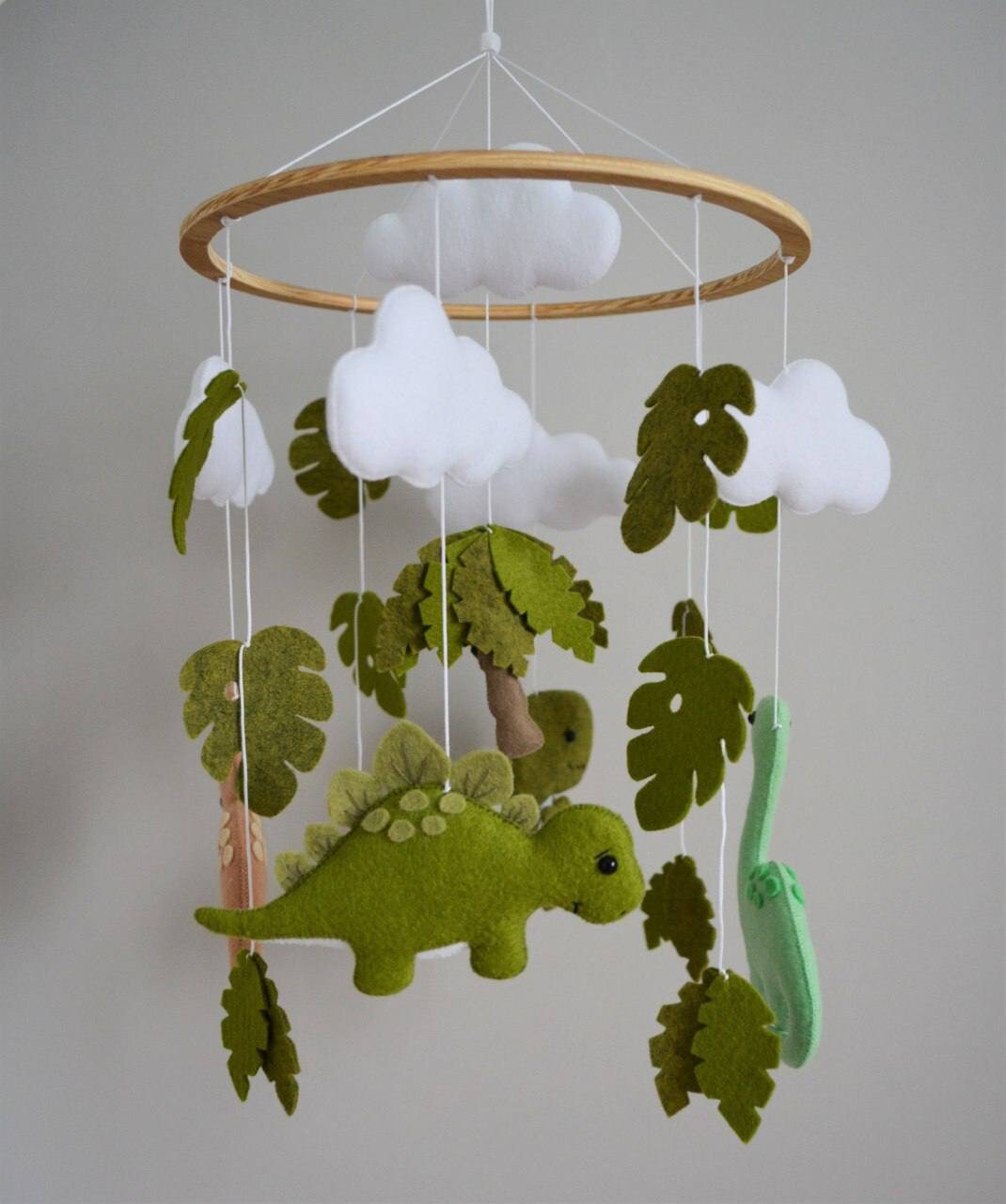 Dino Baby Mobile, Crib Mobile Dinosaur, Dino Nursery Decor, Boho Baby ...