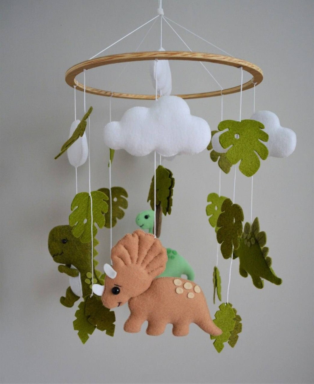 Dinosaur Mobile, Crib Mobile Dinosaur, Dino Nursery Decor, Boho Baby ...