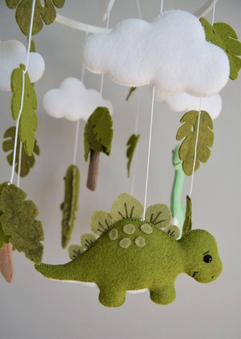 Dinosaur Mobile, Crib Mobile Dinosaur, Dino Nursery Decor, Boho Baby ...