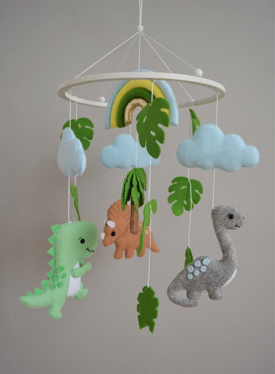 Dino Mobile, Baby Mobile Dinosaur, Dinosaur Nursery Mobile, Baby Mobile ...