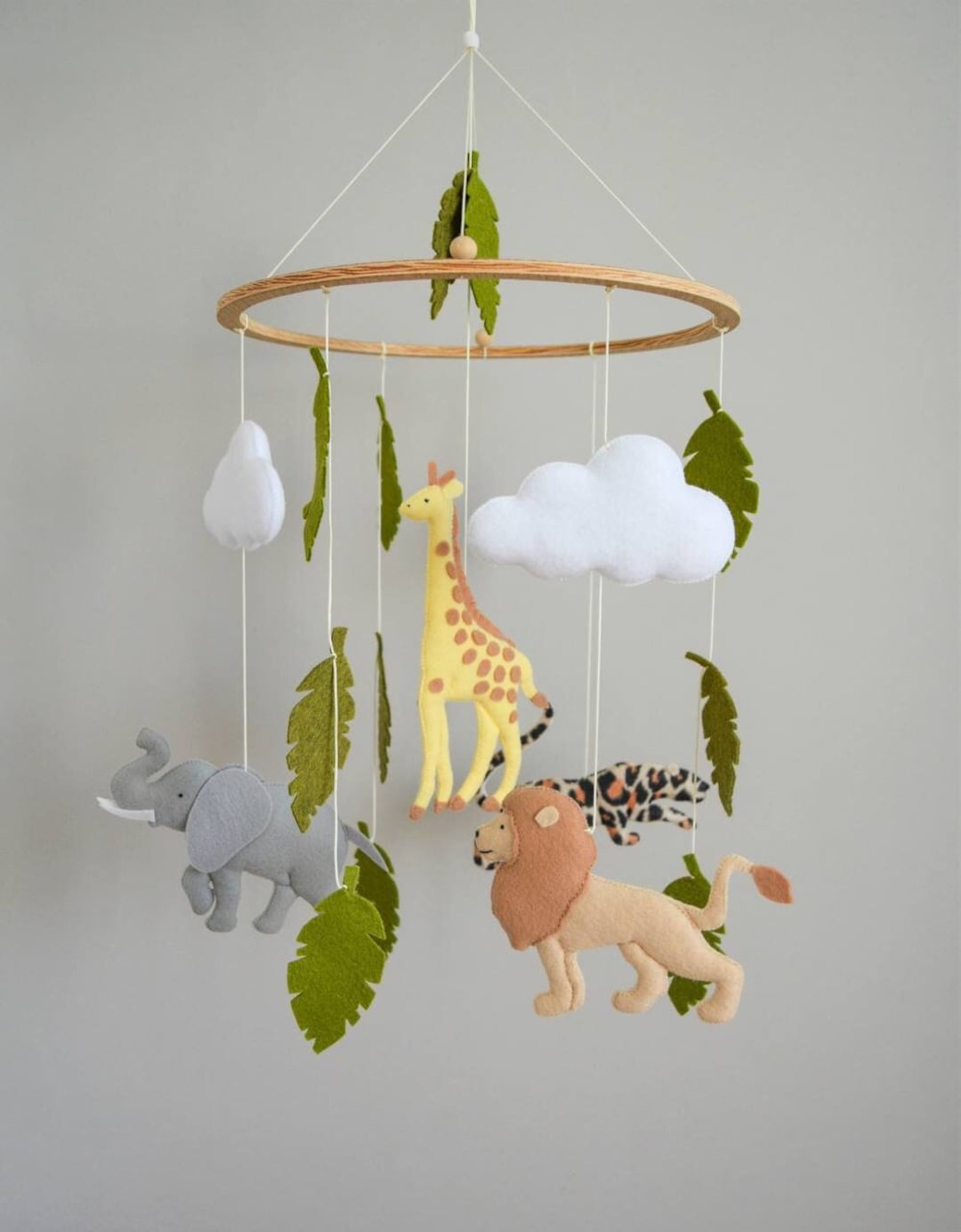 Safari Crib Mobile, Safari Baby Mobile, Tropical Baby Mobile, Savanna ...