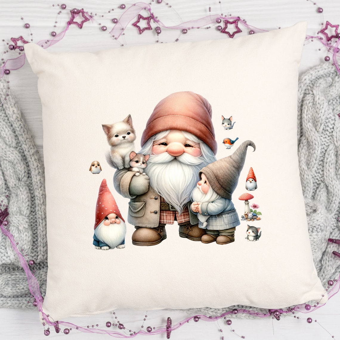 Watercolor Father's Day Gnomes, Father's Day Clipart, Gnome Clipart ...