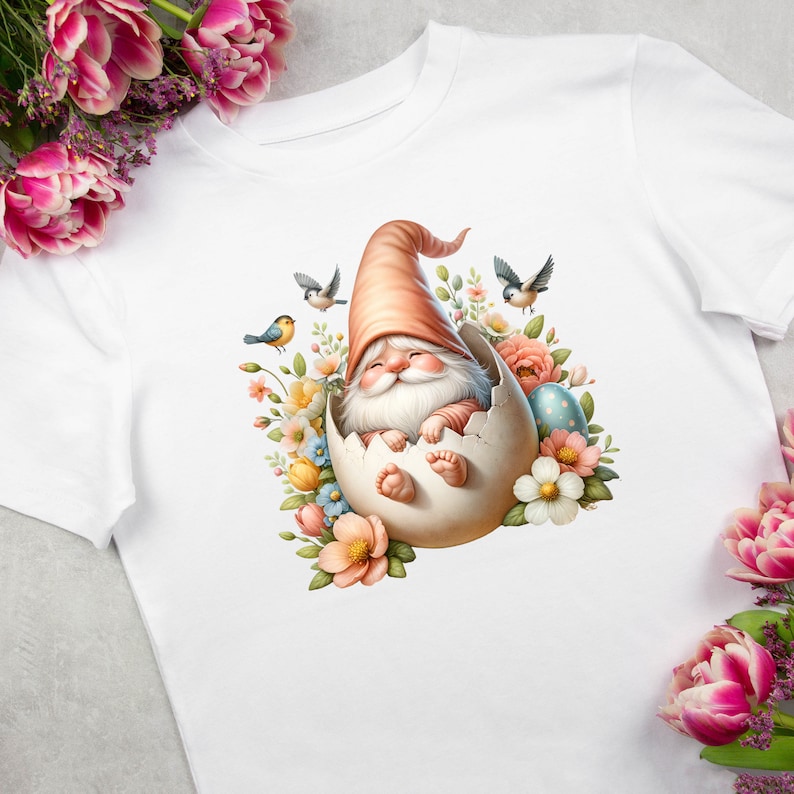Watercolor Easter Gnomes, Spring Gnomes, Easter Gnome Clipart, Spring ...