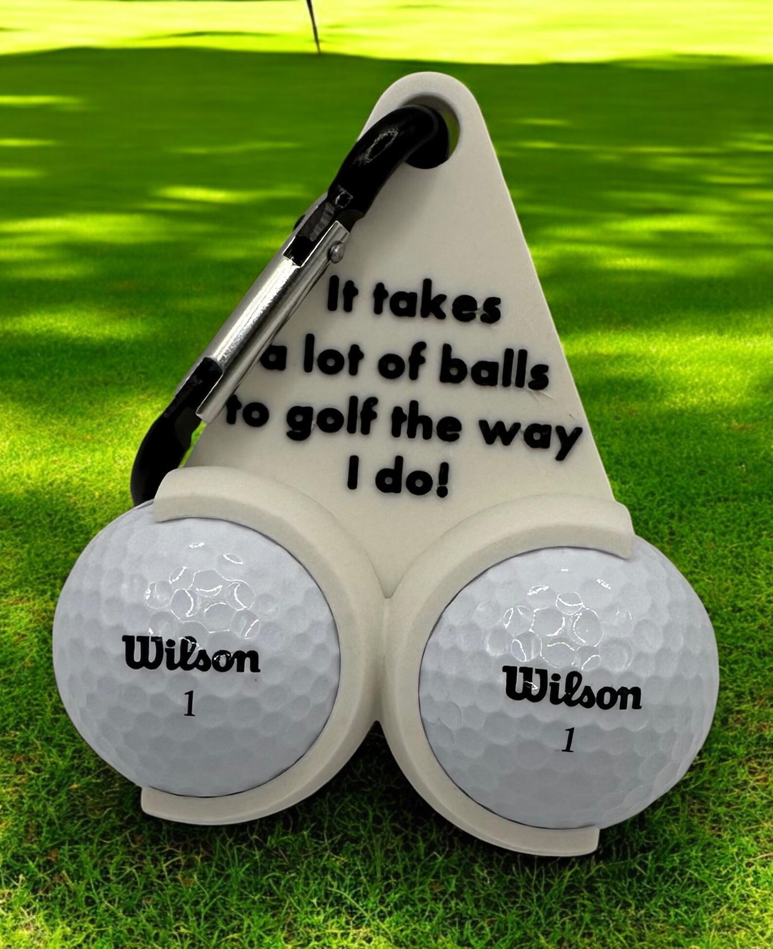 Personalized Golf Ball Holder With Humorous Twist | Quirky Golfer Gift ...