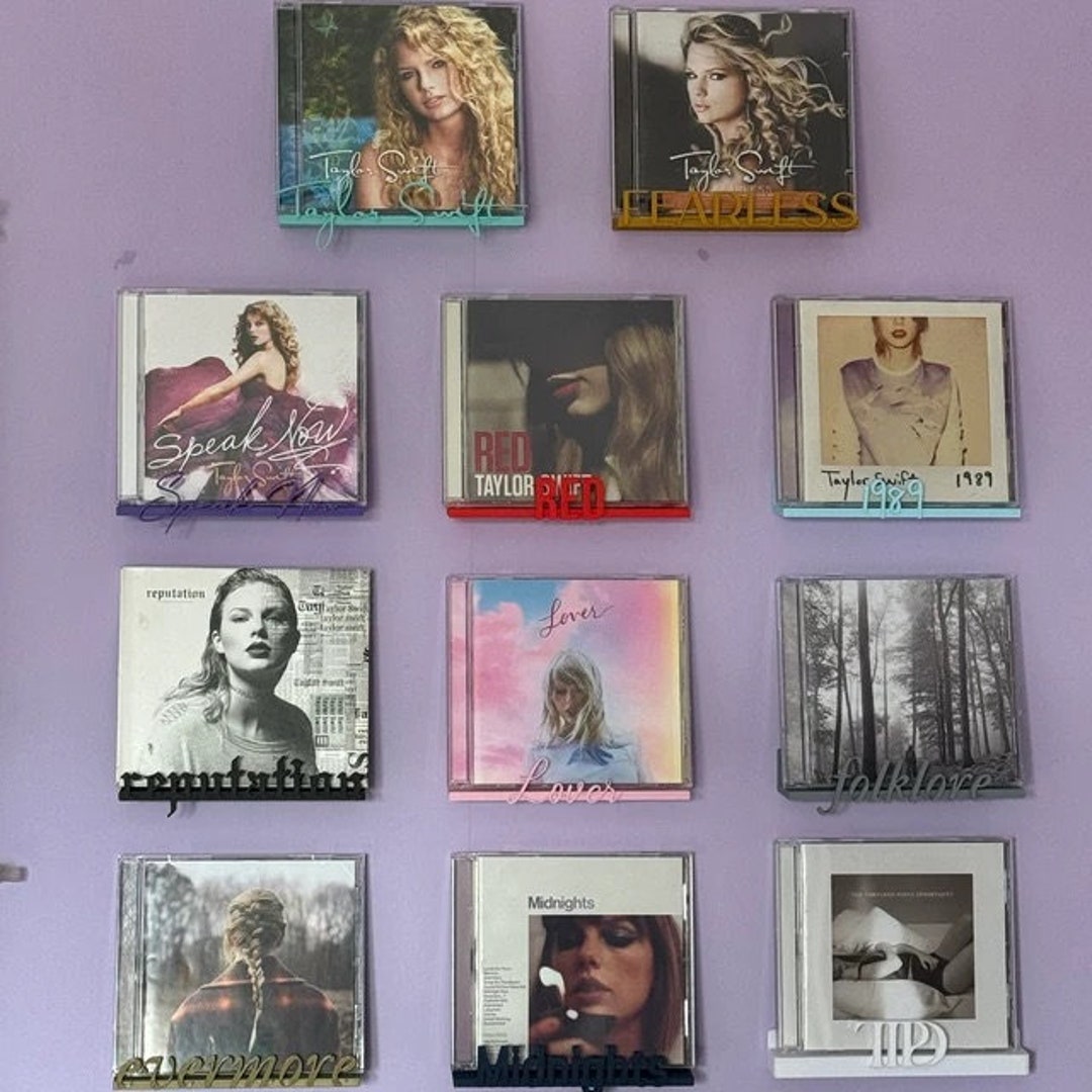 Taylor Swift Inspired 3D Printed CD Display Shelves Album Title Wall ...