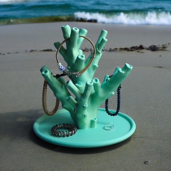 Echinata Coral Jewelry Holder Artistic Organizer for Rings Earrings and Bracelets Etsy