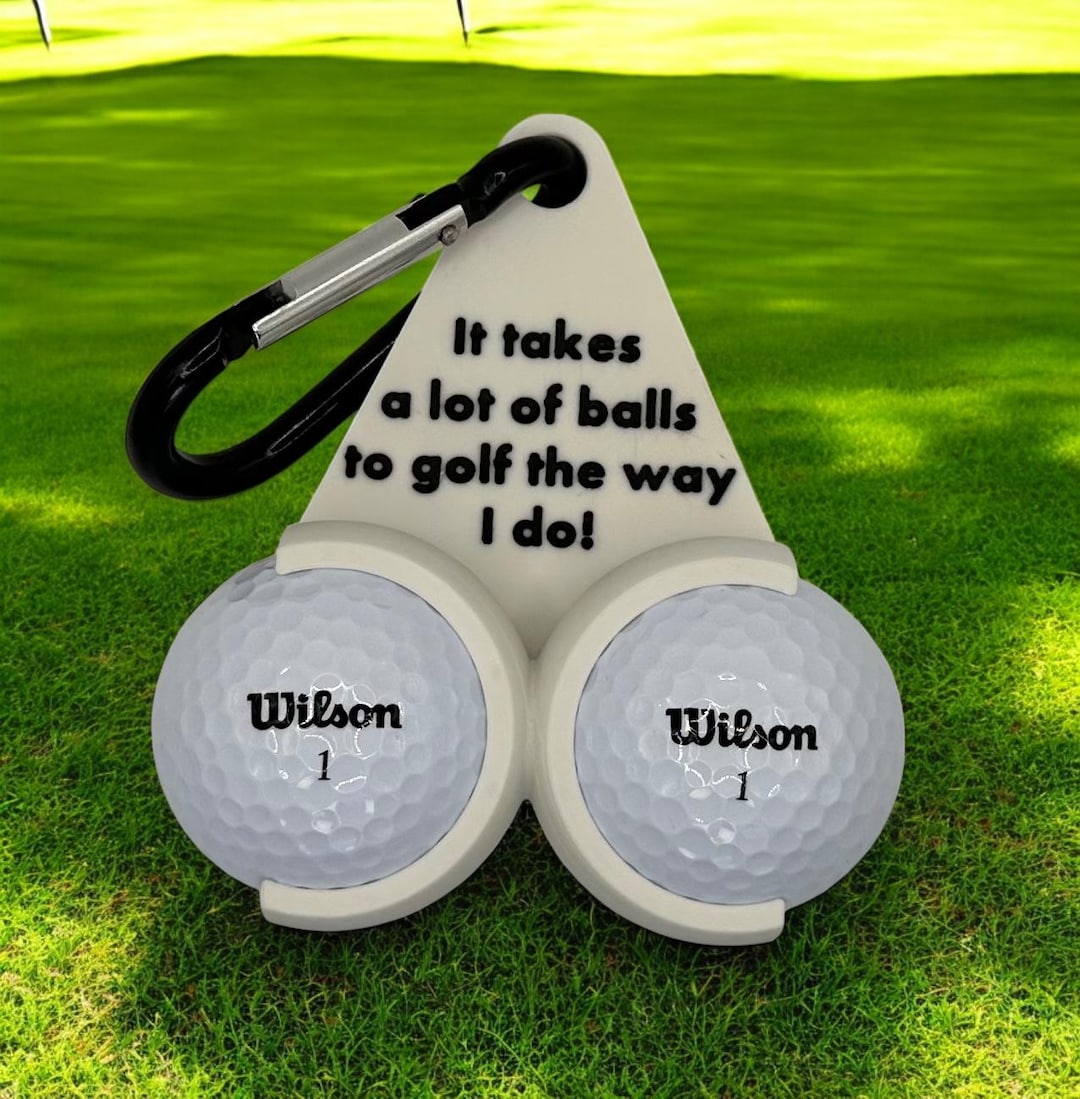 Personalized Golf Ball Holder With Humorous Twist | Quirky Golfer Gift ...