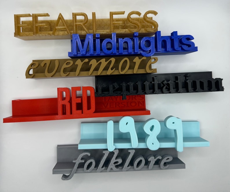 Taylor Swift Inspired 3D Printed CD Display Shelves Album Title Wall ...