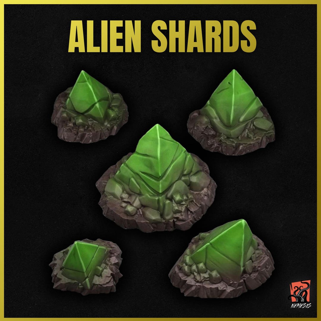 3D PRINTED Alien Ore Mysterious Cave Magic Stone Rock Power Bits ...