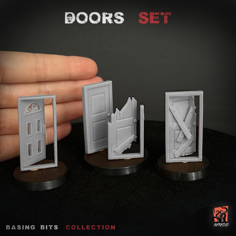 3D PRINTED Exterior Doors Abandoned House Zombie Apocalypse Customize ...