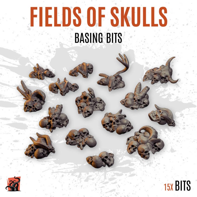 3D PRINTED Pile of Demon Skulls to Customize Bases and Dioramas With ...