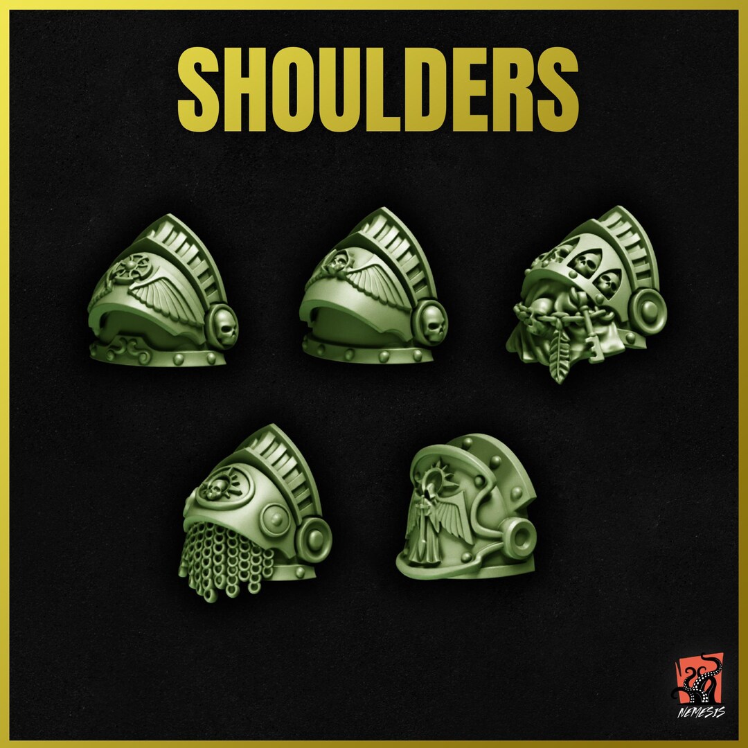 3D PRINTED Large TERMINUS Heavy Elite Holy Monastic Armor Skull ...