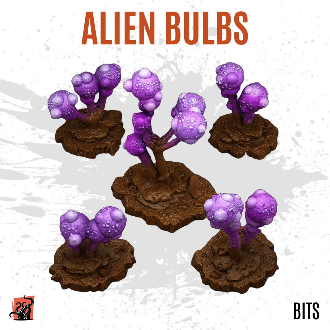 3D PRINTED Dangerous Toxic Bulbous Alien Radiant Poison Flower - Bits ...