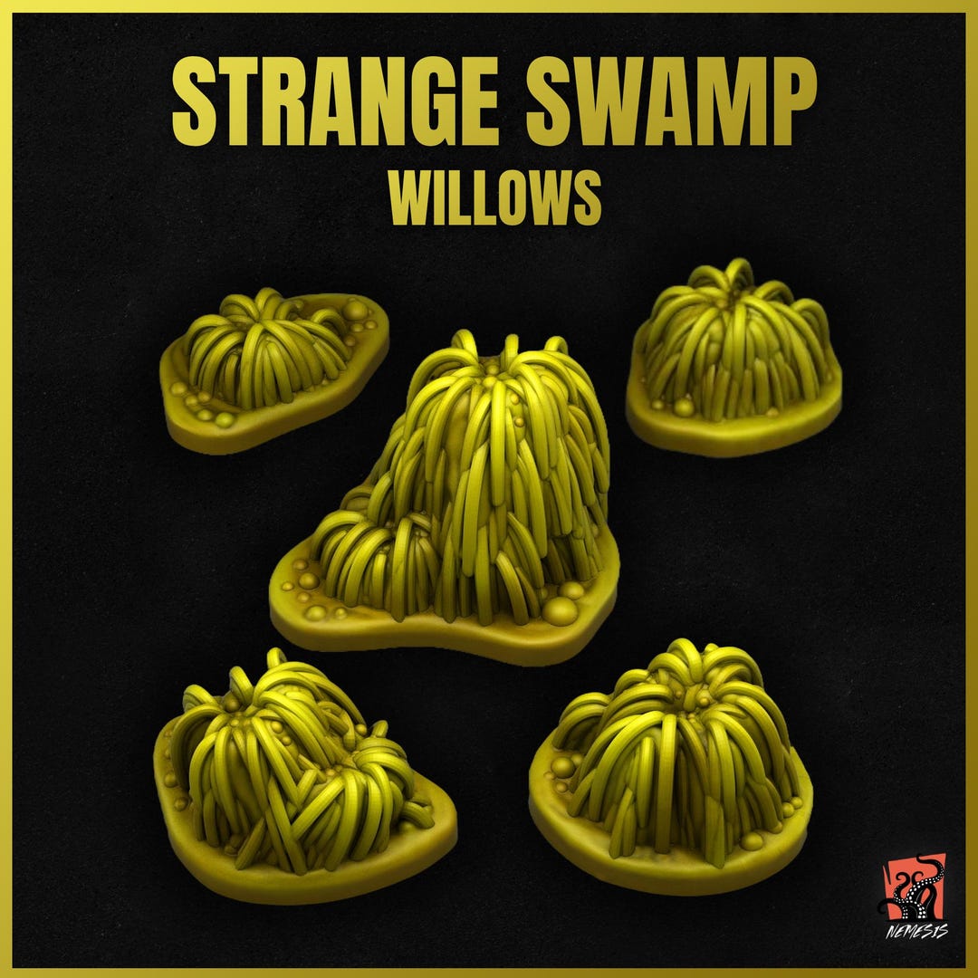 3D PRINTED Bush Swamp Vegetation Sinister Magic Forest Jungle Alien ...