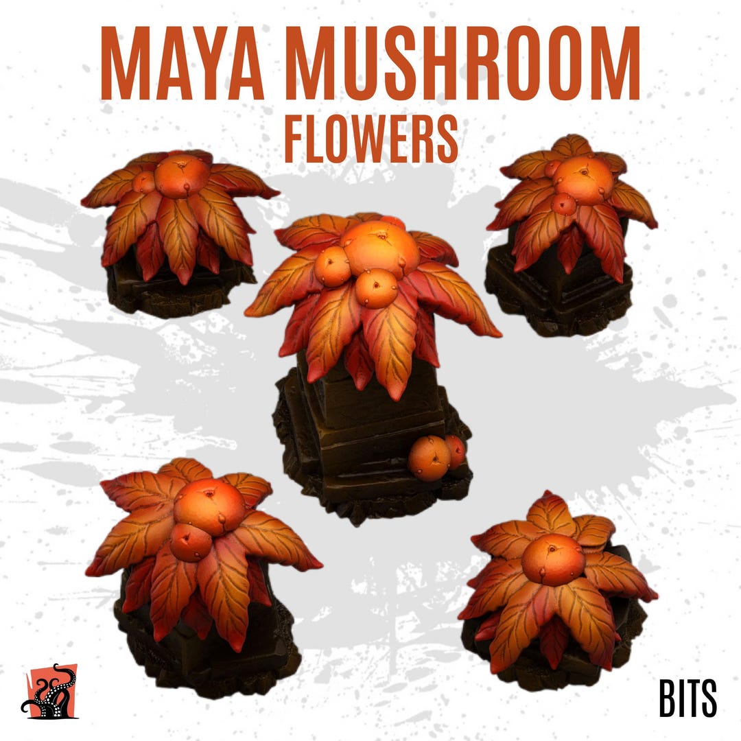 3D PRINTED Explosive Flower Alien Jungle Rainforest Toxic Plant - Bits ...