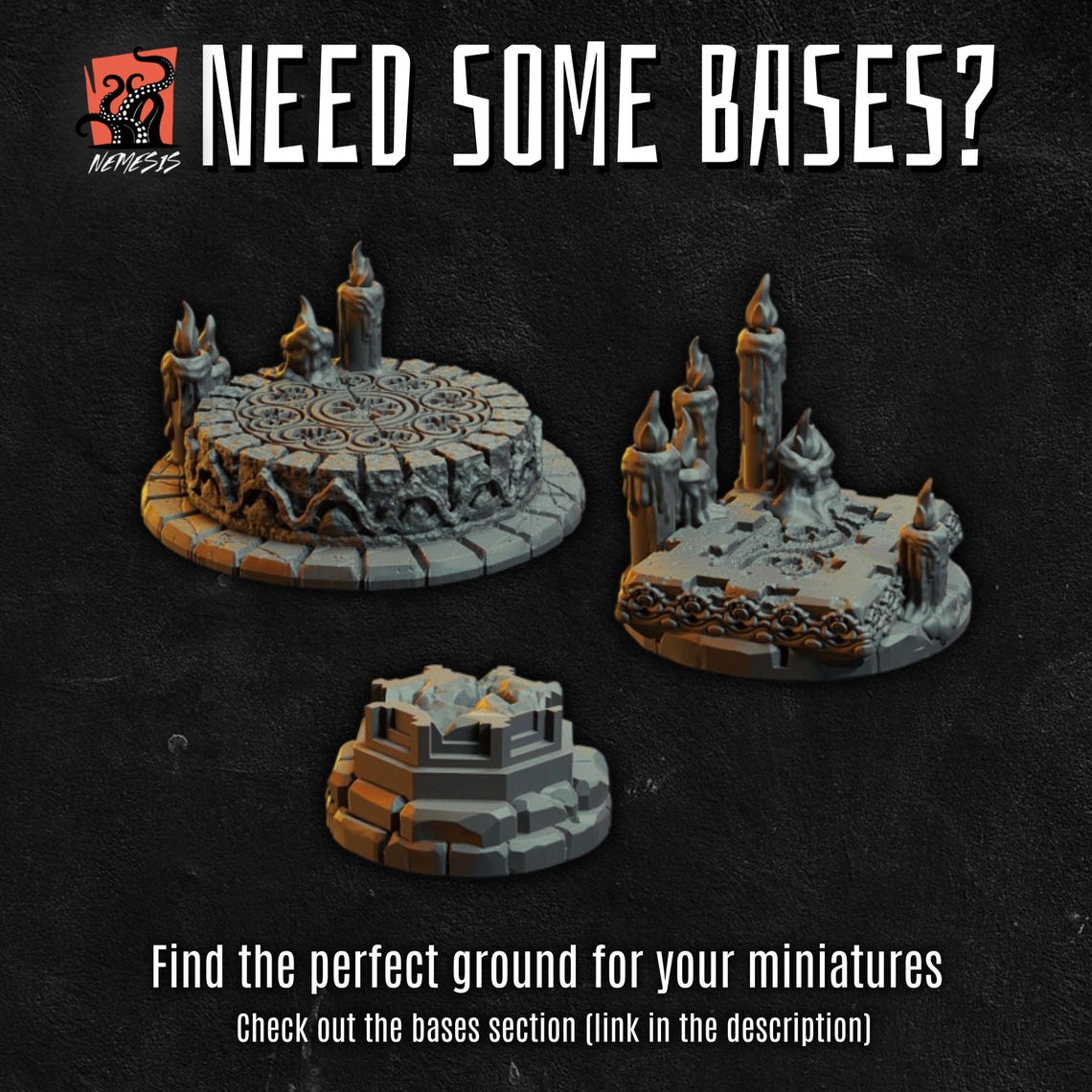 3D PRINTED Elements Wall Sci-fi Central Energy Vent Customize Base and ...