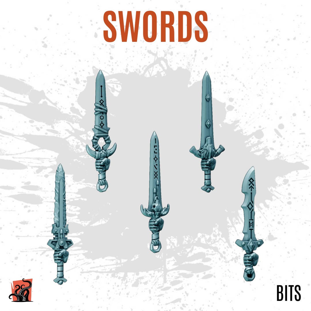 3D Printed Rune Sword Weapon Holy Energy Combat Melee Decoration Wolf ...