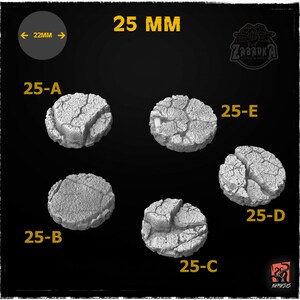 3D Printed Post-apocalyptic Road Cracked Broken Cement Custom Bases and ...