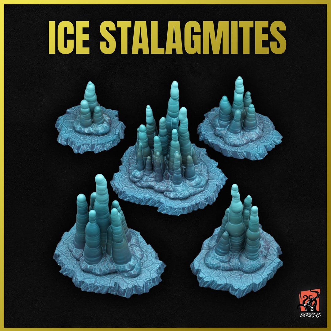 3D Printed Stalactite Ice Stalagmite Pointed Stone Rock Cave - Bits to ...