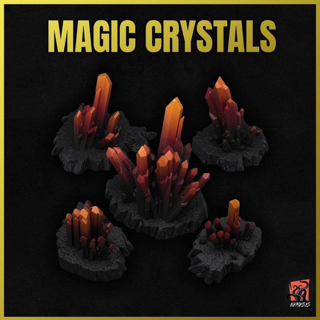 3D PRINTED Luminous Arcane Mineral Mountain Mystic Crystal - Bits to ...