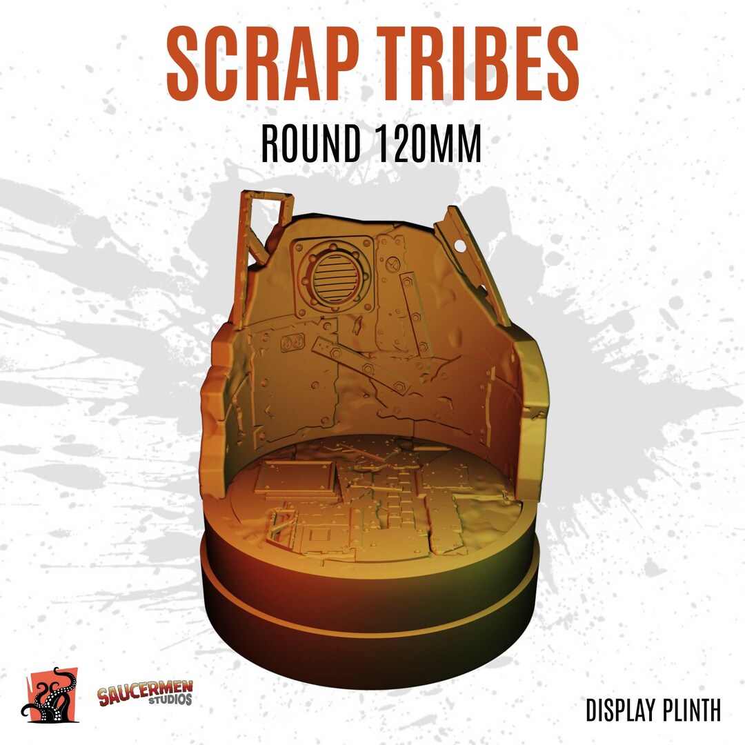 3D Printed Post-apocalyptic Terrain Display Stand - Customizable ...